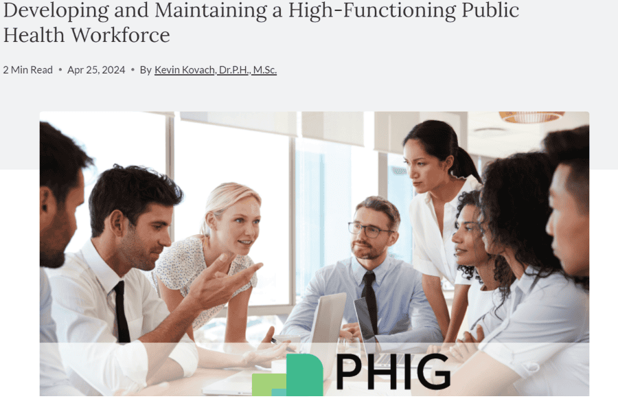 Developing and Maintaining a High-Functioning Public Health Workforce ...