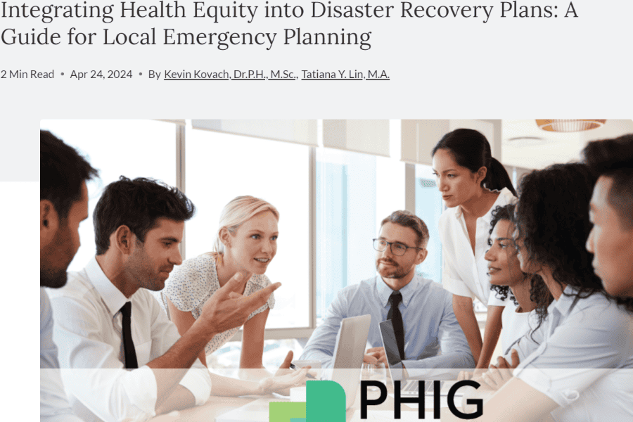 Integrating Health Equity into Disaster Recovery Plans: A Guide for ... Integrating Health Equity into Disaster Recovery Plans: A Guide for ...