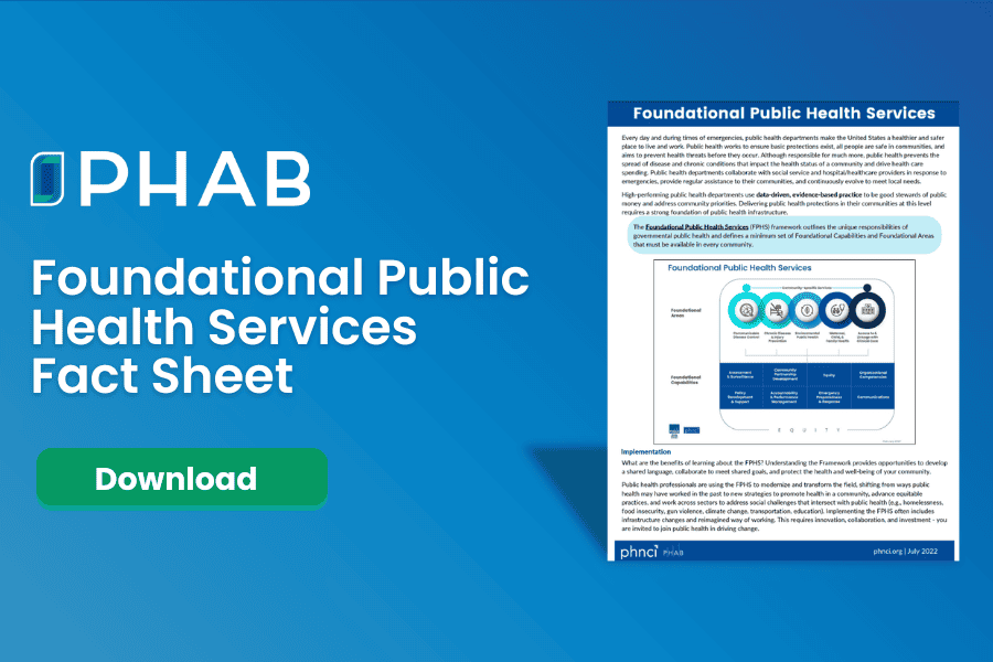 PHAB’s Foundational Public Health Services Fact Sheet - Public Health ...