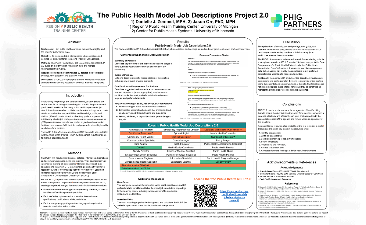 The Public Health Model Job Descriptions Project 2.0 - Public Health ...