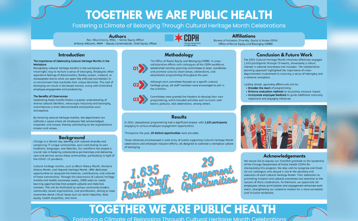 Together We Are Public Health: Fostering a Climate of Belonging through ...